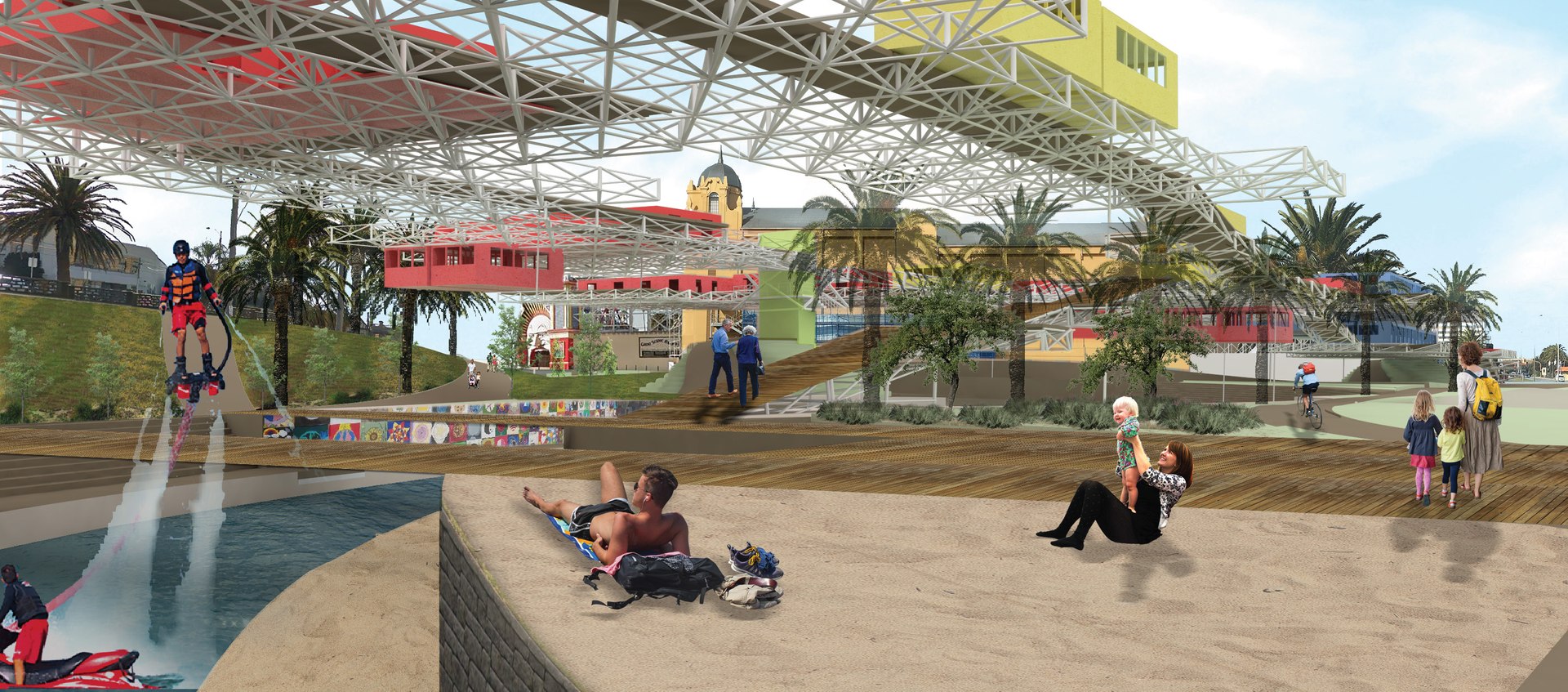 Radical beach side masterplan 3D model - TurboSquid 1717652