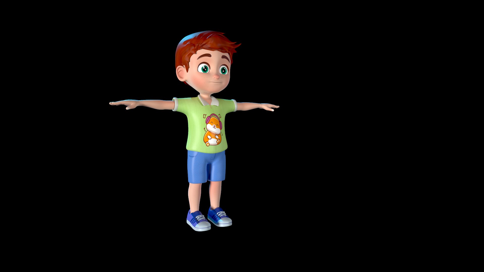 3D Cartoon Boy Rigged Character - TurboSquid 2095422