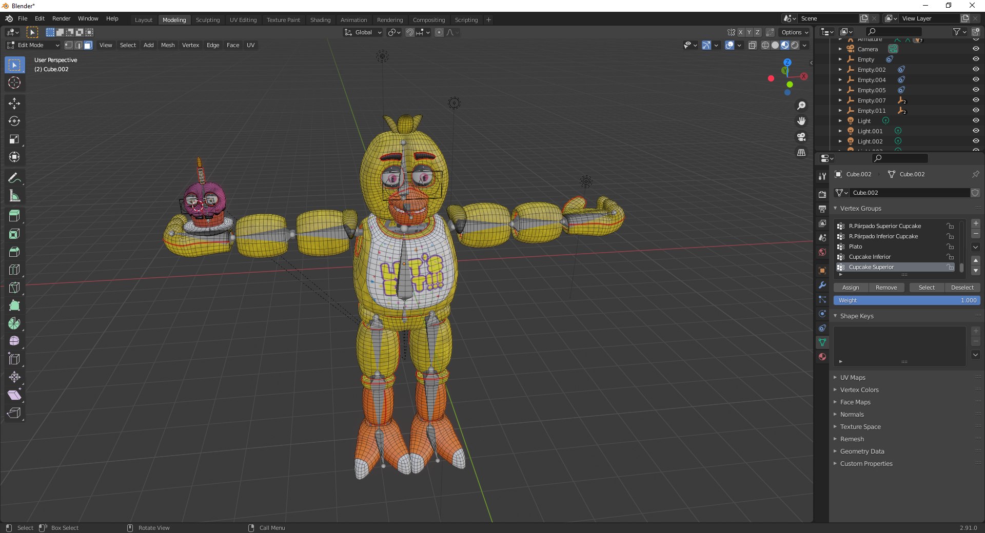 3D Fnaf Chica the Chicken model - TurboSquid 2099863