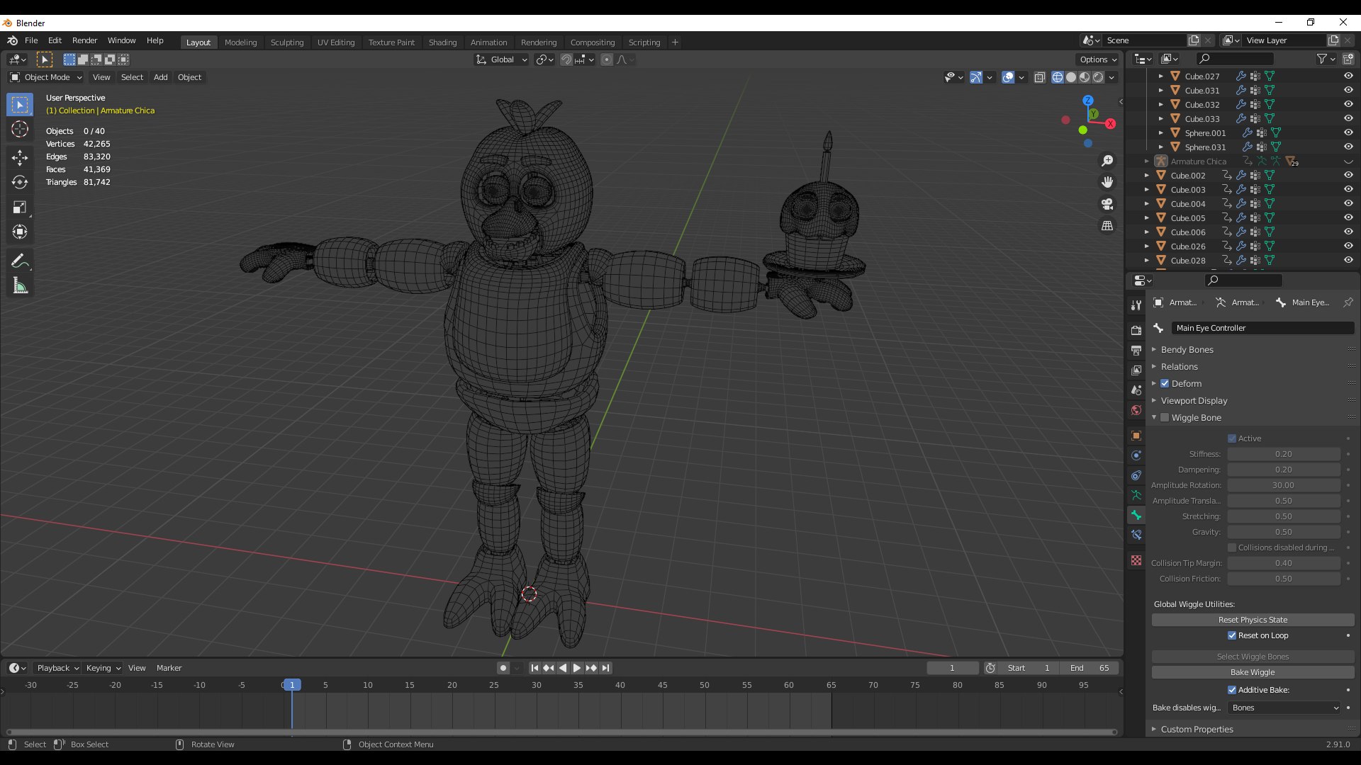 3D Fnaf Chica The Chicken Model - TurboSquid 2099863