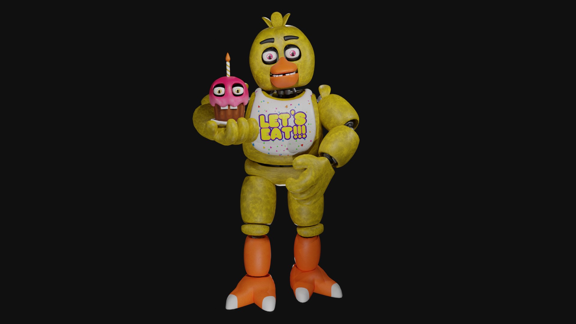 3D Fnaf Chica the Chicken model - TurboSquid 2099863
