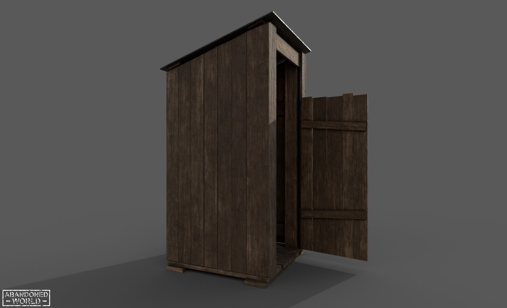 3D Wooden Outhouse - TurboSquid 1283681