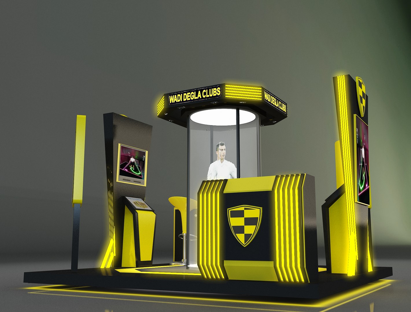 Booth Exhibition Stand A665a 3D Model - TurboSquid 2290953