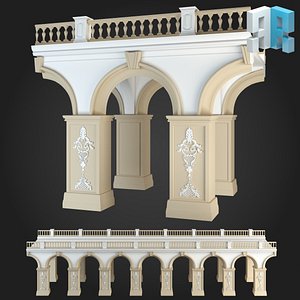 3d architectural modules model