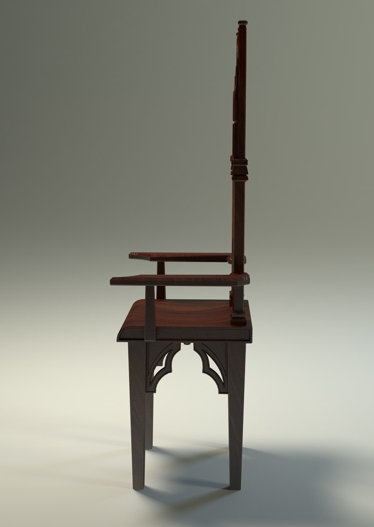 Chair Gothic 3d Model