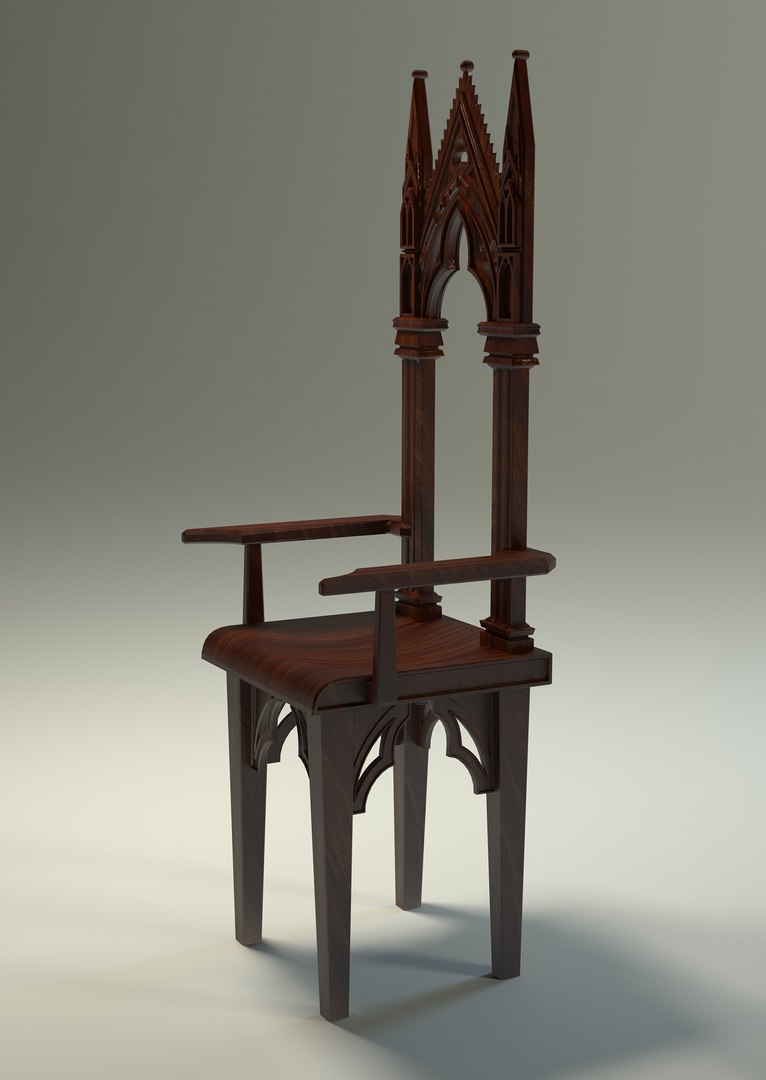 Chair Gothic 3d Model
