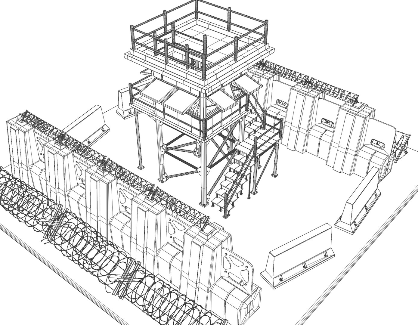 Military Pos 3D Model - TurboSquid 1897638