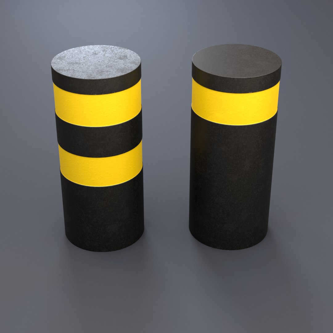 Set Urban Bollards Model - TurboSquid 1336801