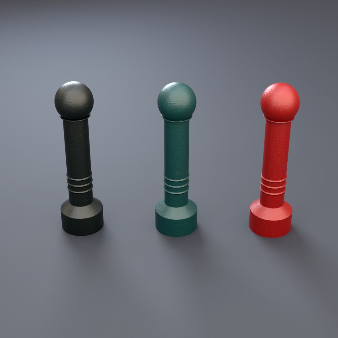 Set Urban Bollards Model - TurboSquid 1336801