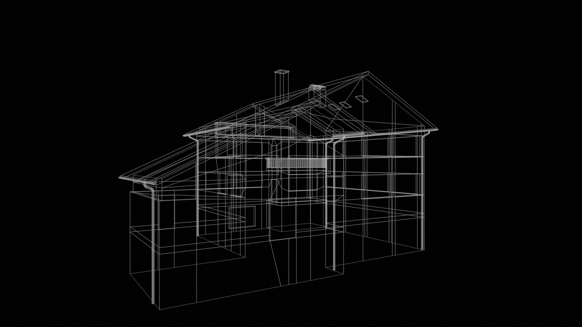 European Residential House Game Ready PBR With LODs Model - TurboSquid ...