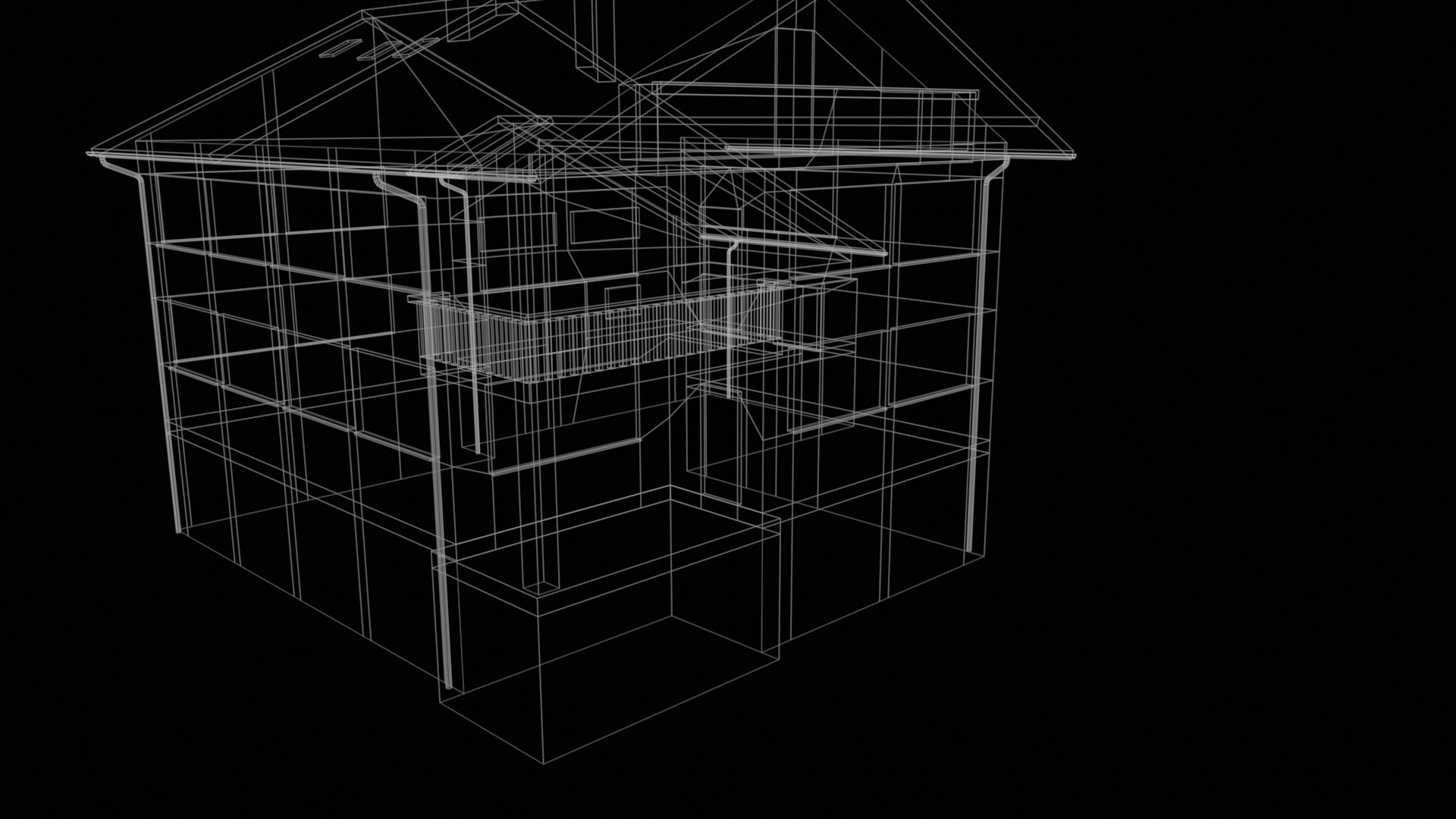 European Residential House Game Ready PBR With LODs Model - TurboSquid ...