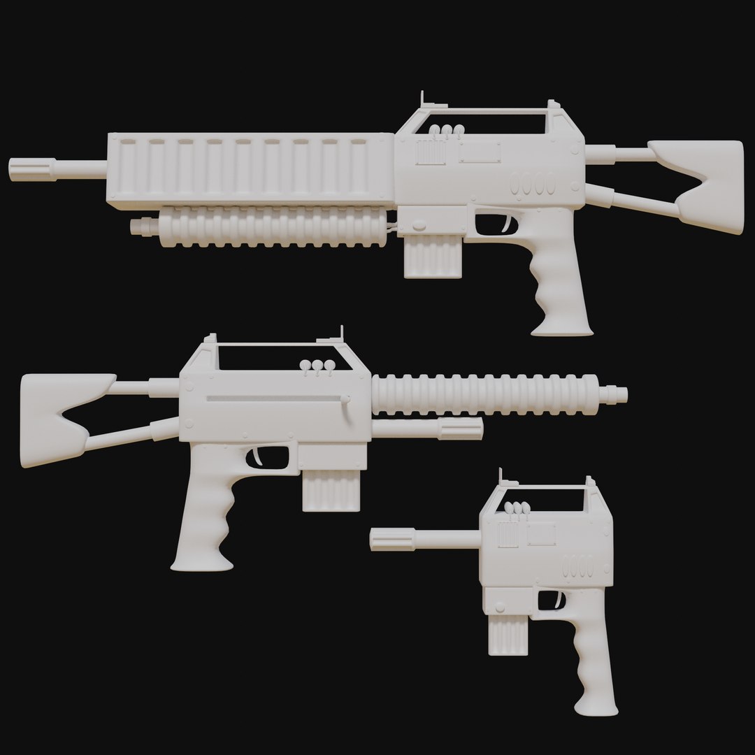 3D Sci-fi Weapons Model - TurboSquid 1661143