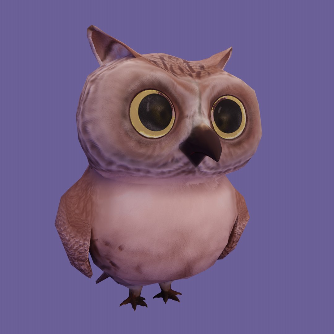 3D Owl - TurboSquid 2160781