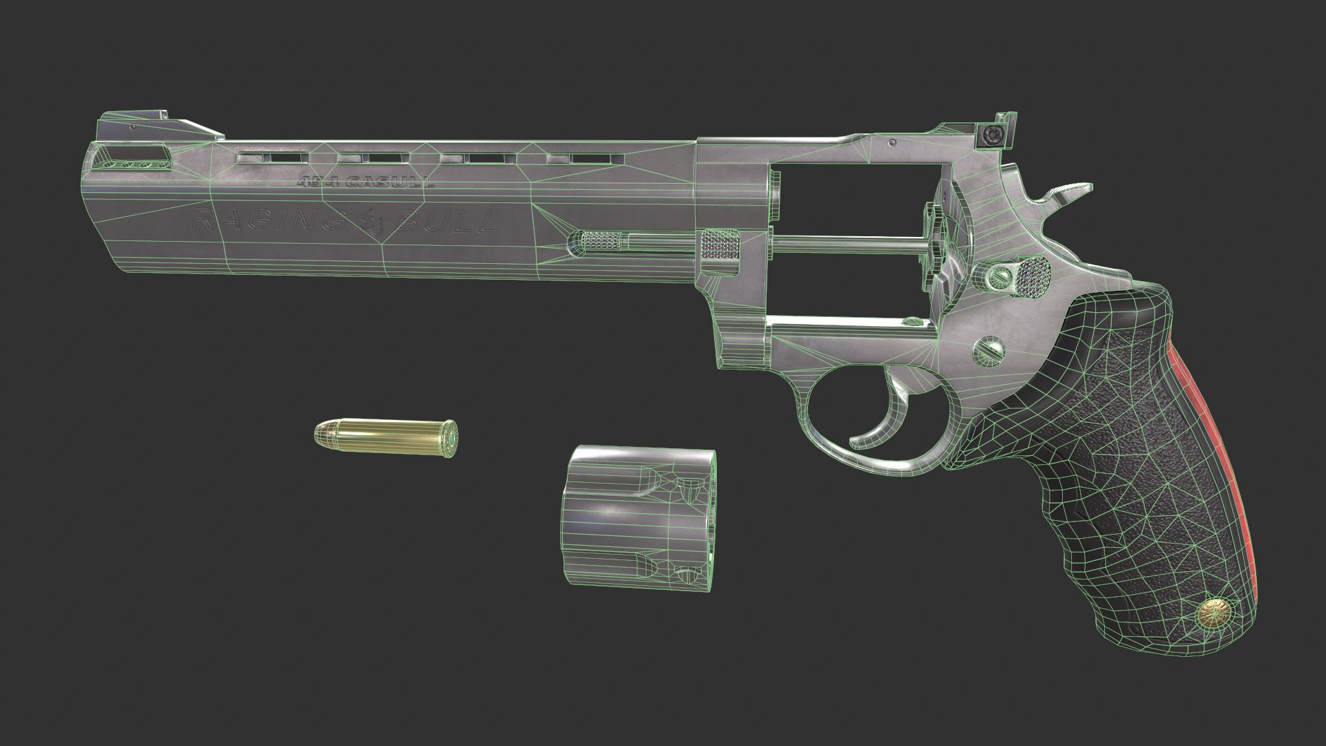 3D Model Taurus 454 Raging Bull - TurboSquid 2115124