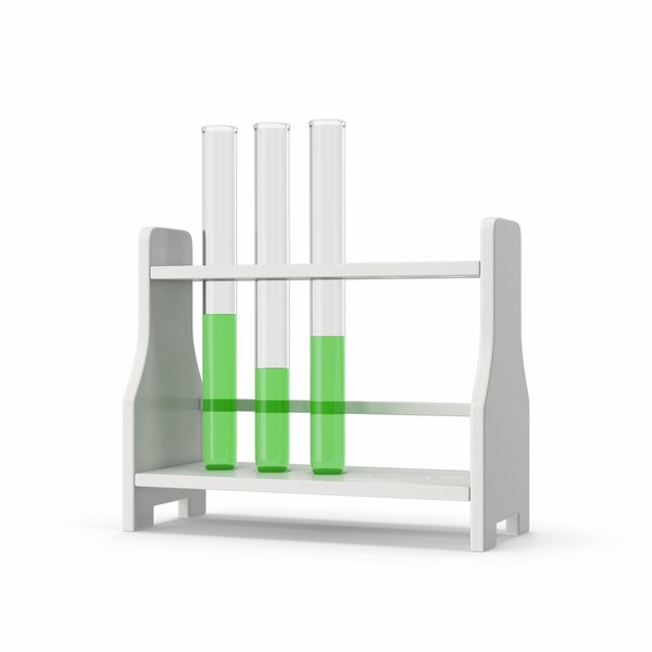 3D White Test Tube Rack model - TurboSquid 2003170