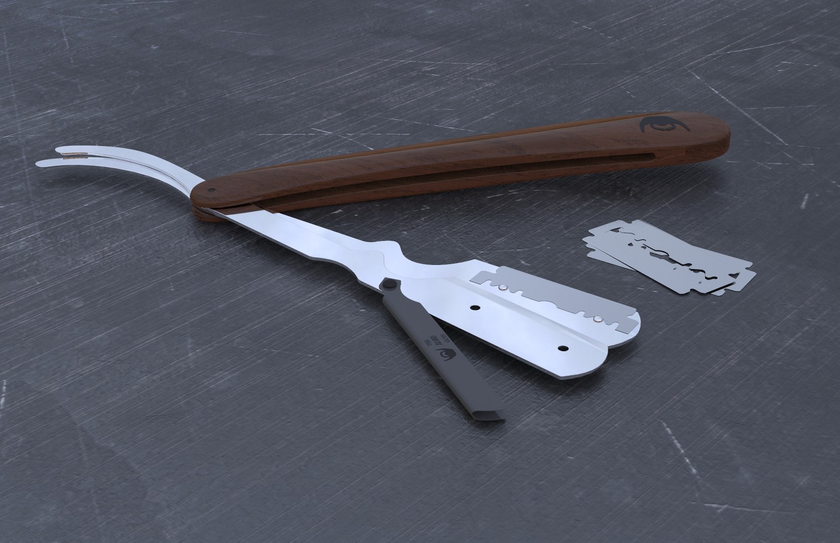 Shaver Razor Interchangeable Blades 3D Model - TurboSquid 1462041