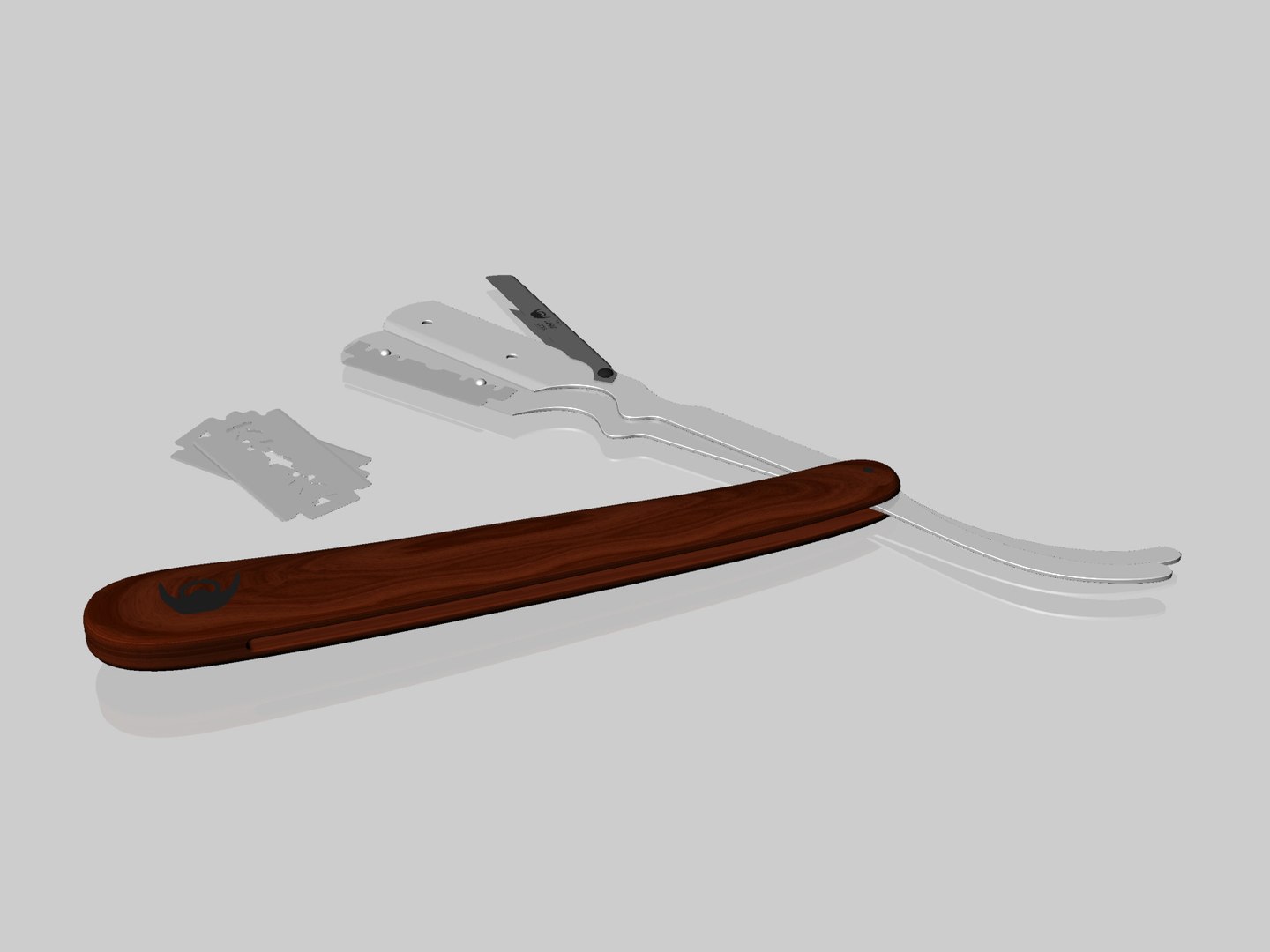 Shaver Razor Interchangeable Blades 3D Model - TurboSquid 1462041