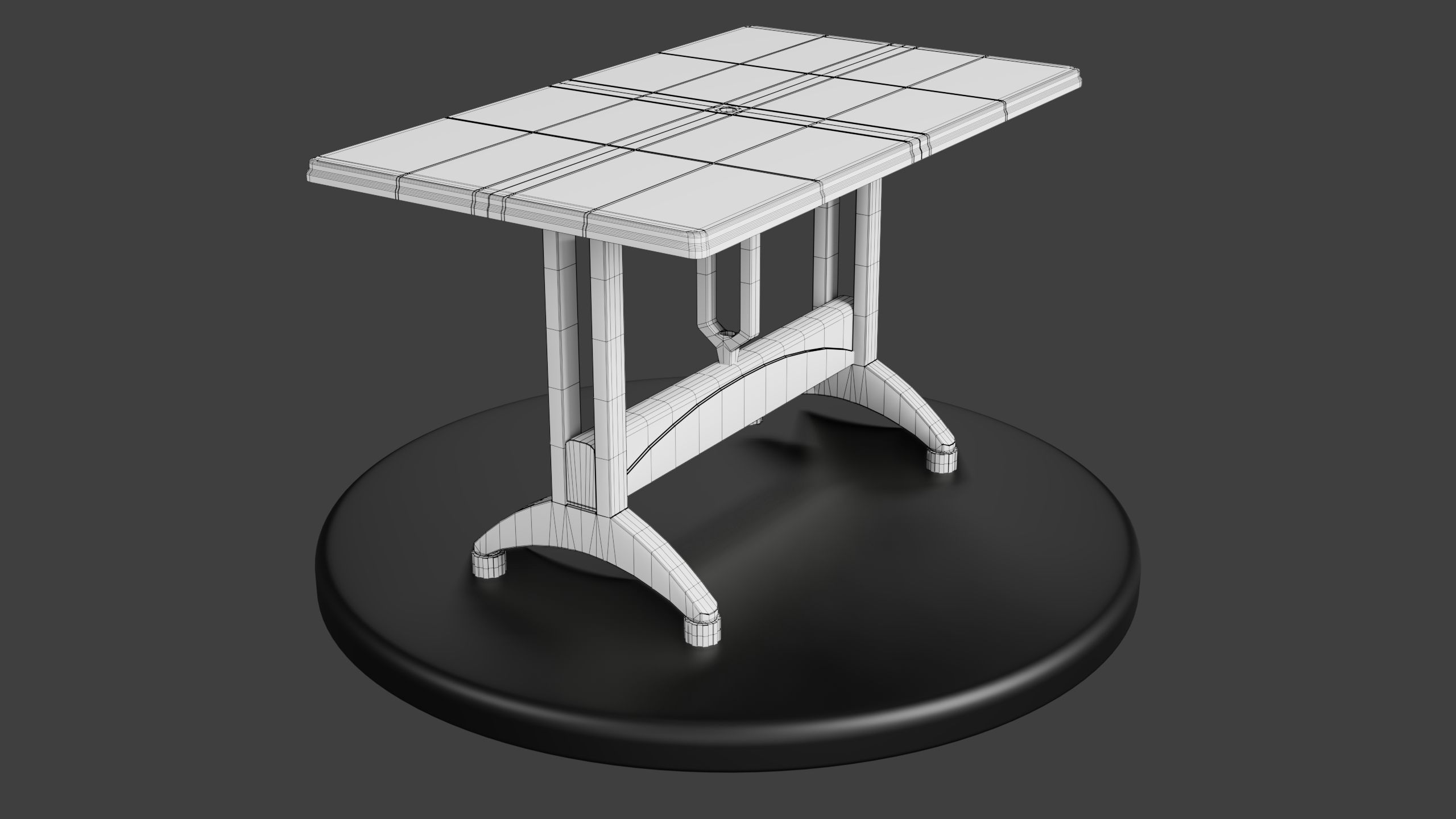 modelo 3d White Plastic Table - TurboSquid 2064183
