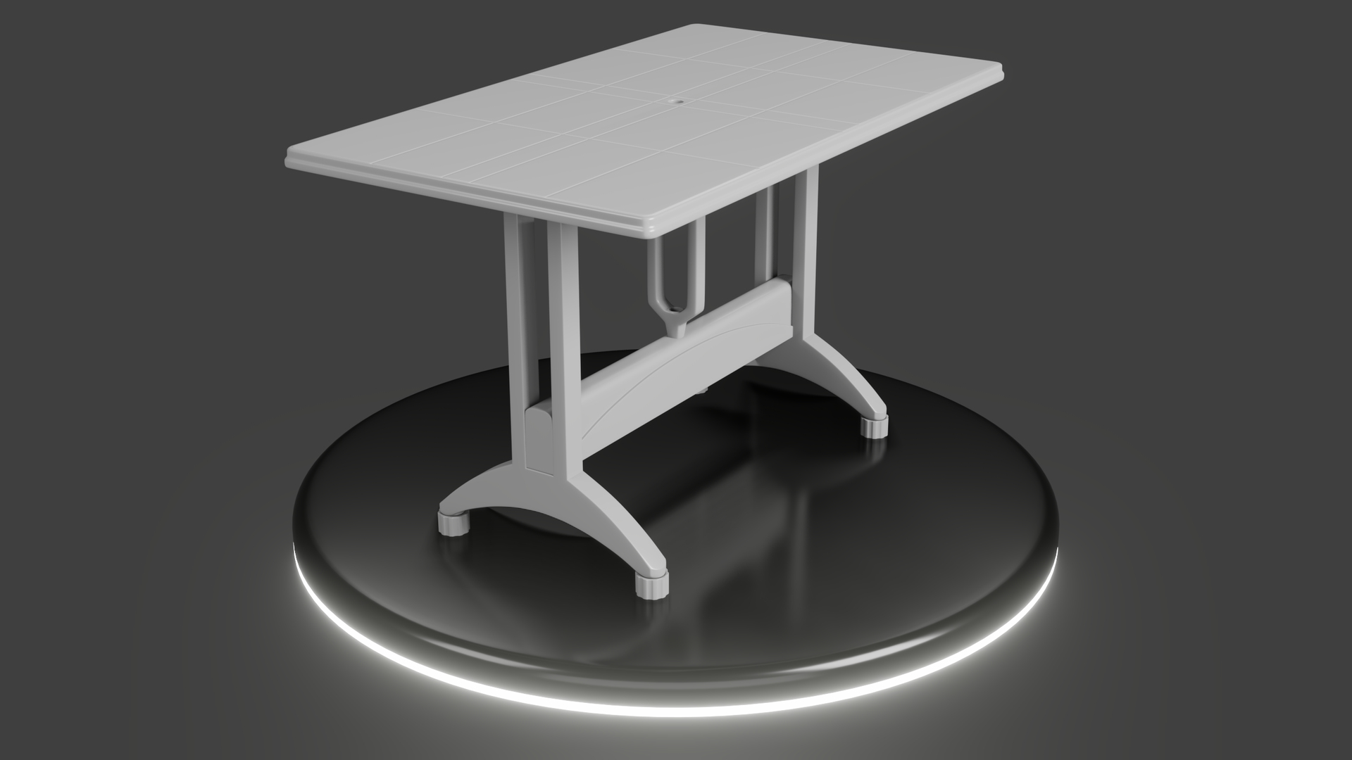3D White Plastic Table - TurboSquid 2064183