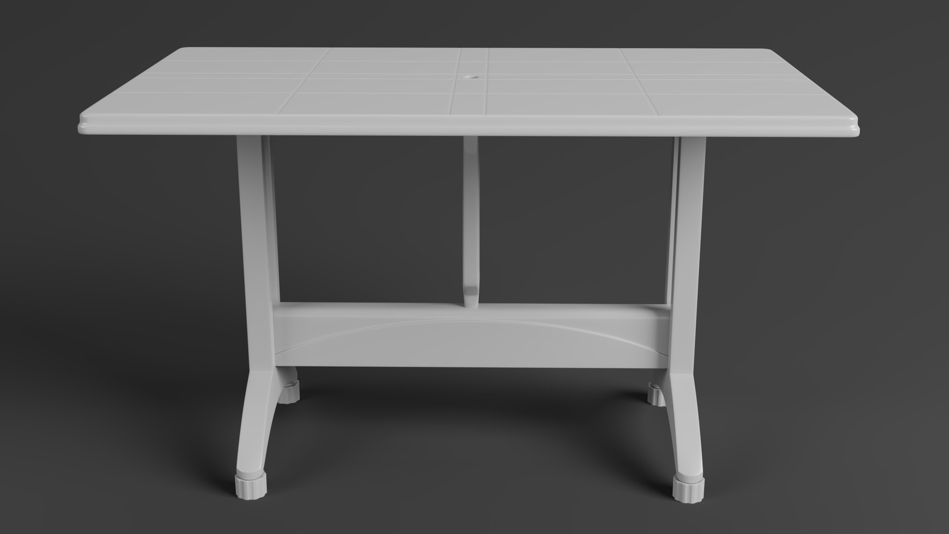 3D White Plastic Table - TurboSquid 2064183