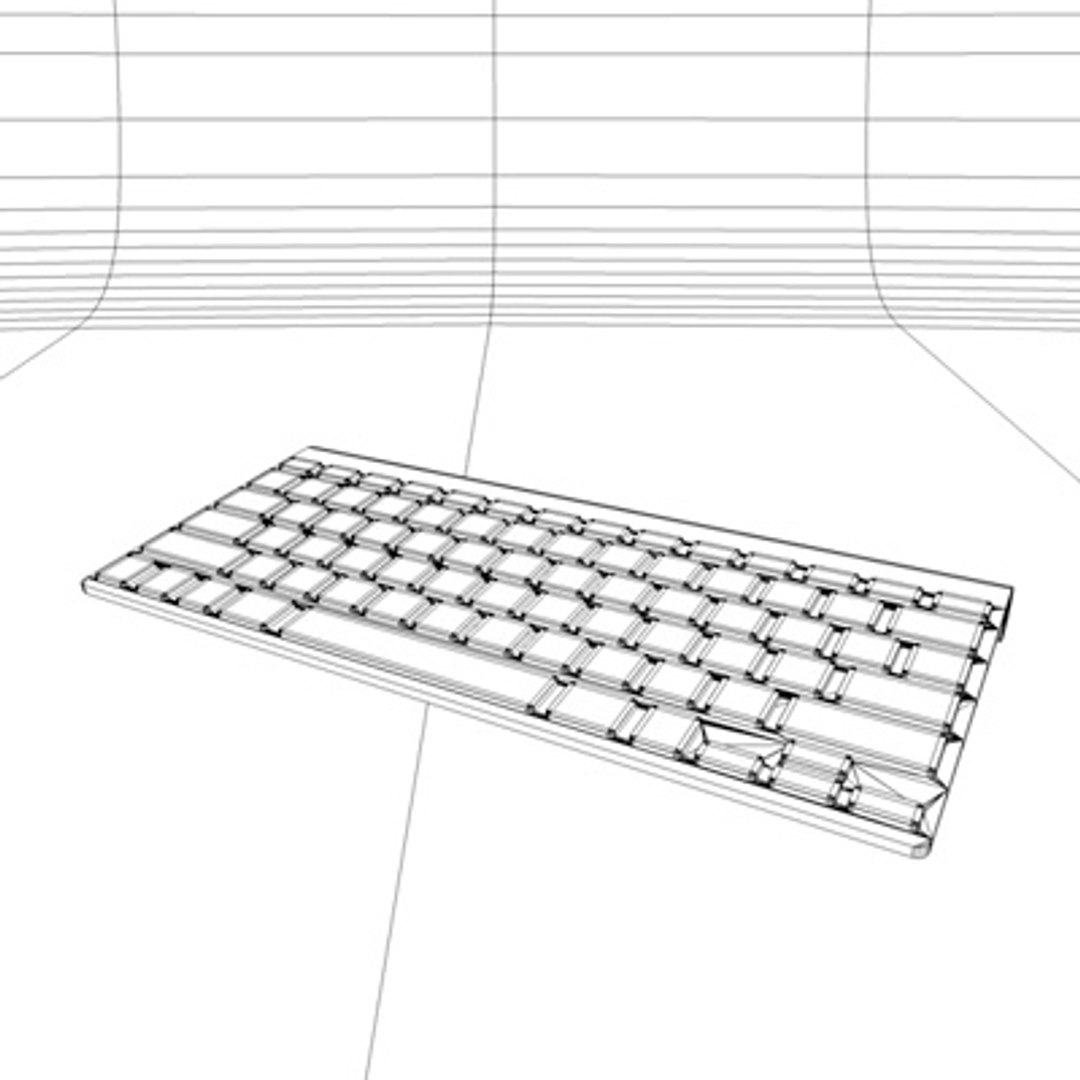 Apple Wireless Keyboard Keys 3d Model
