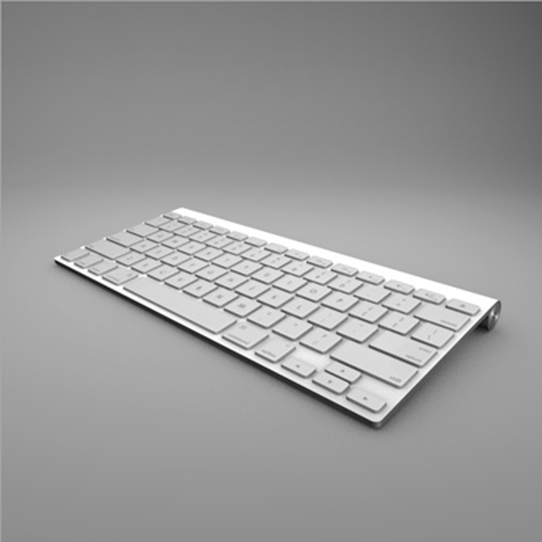 Apple Wireless Keyboard Keys 3d Model