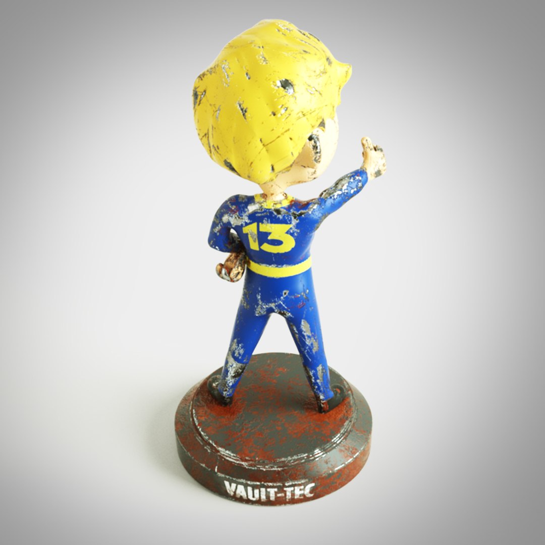 3d Old Fallout Boy Figurine