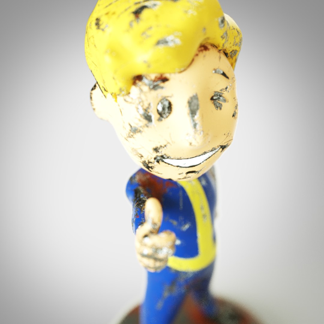 3d Old Fallout Boy Figurine