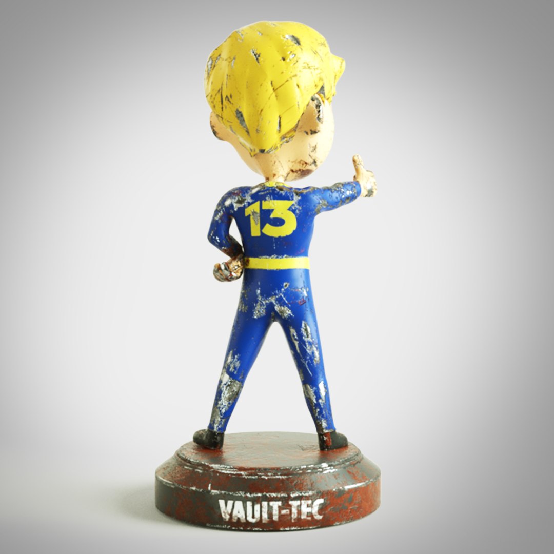 3d Old Fallout Boy Figurine