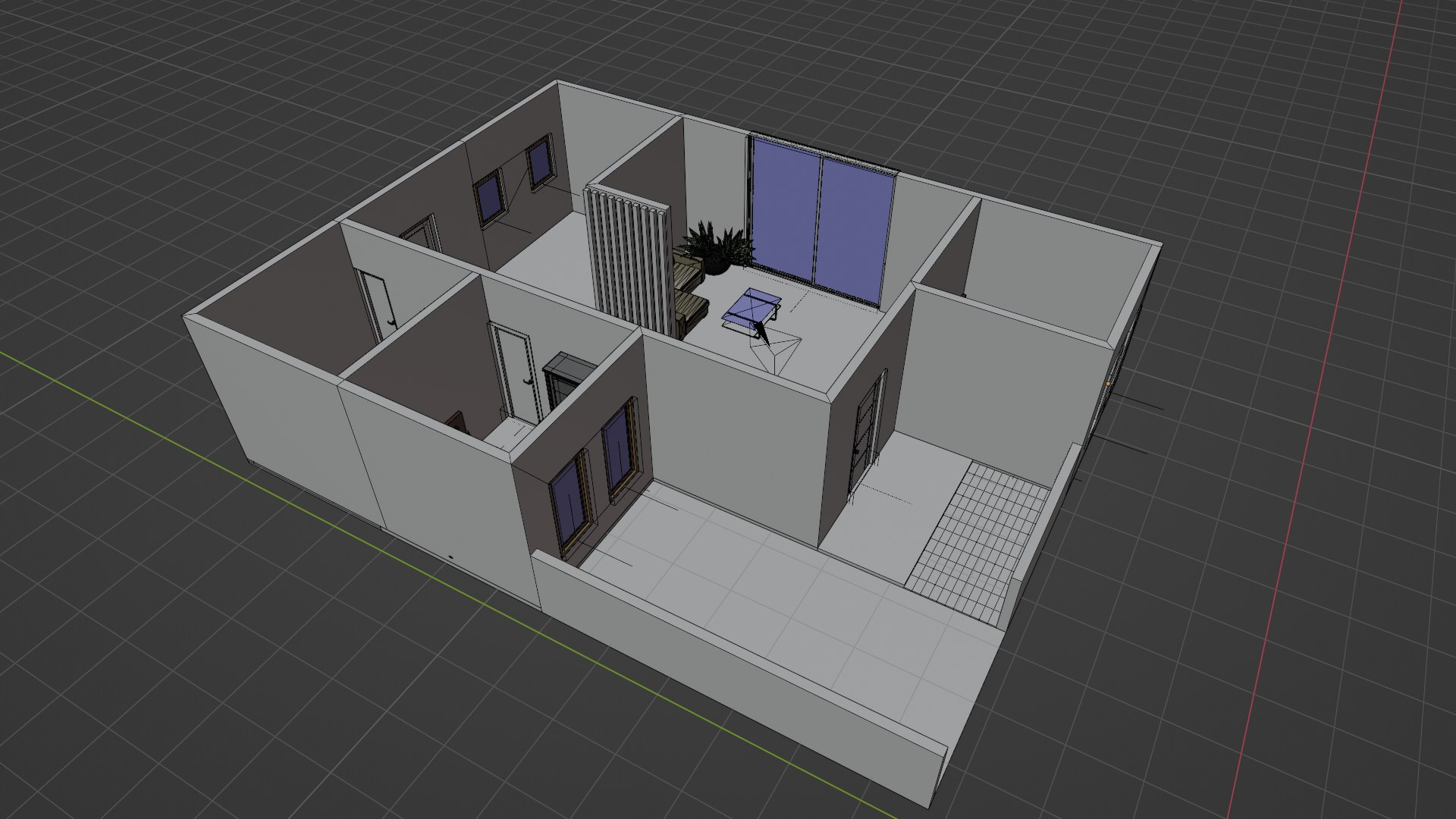 3D House Minimalist9X12 - TurboSquid 2107600