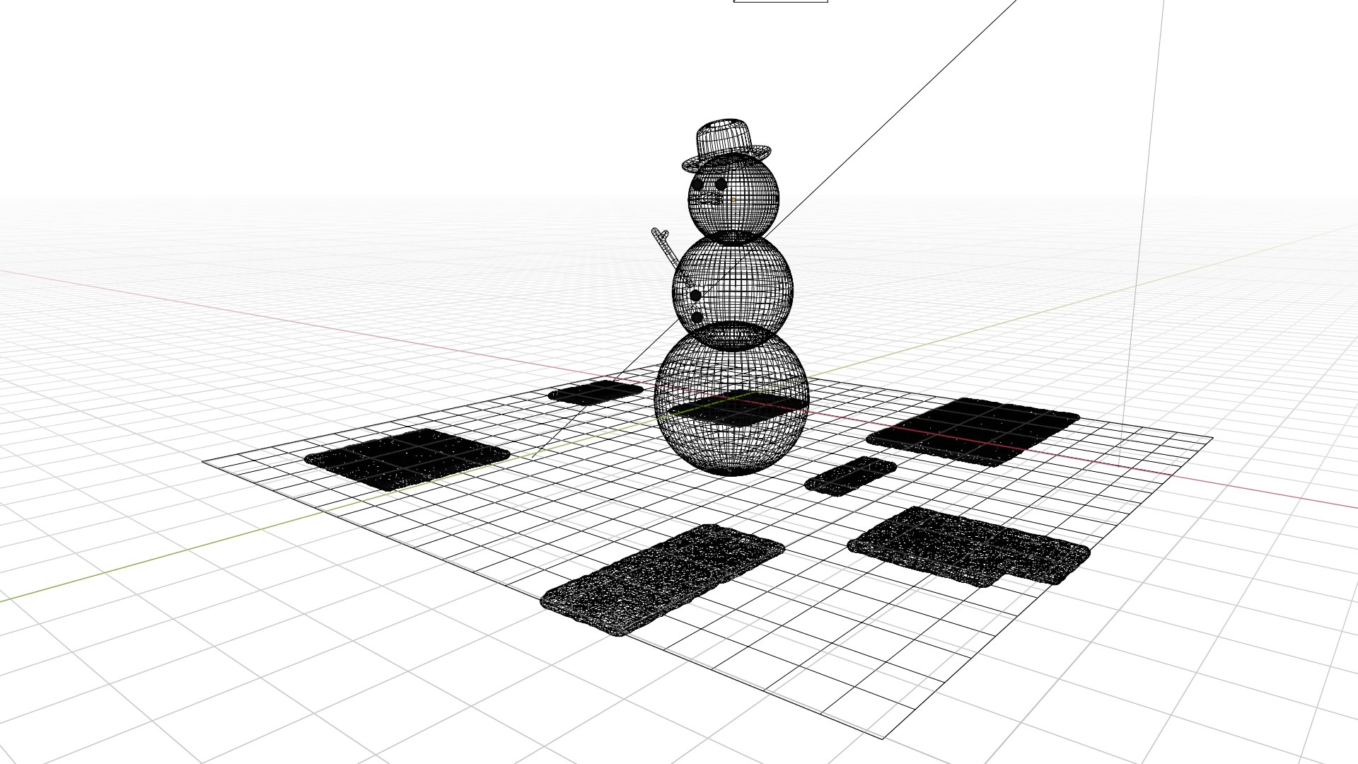 3D Simple Snowman model - TurboSquid 1852645