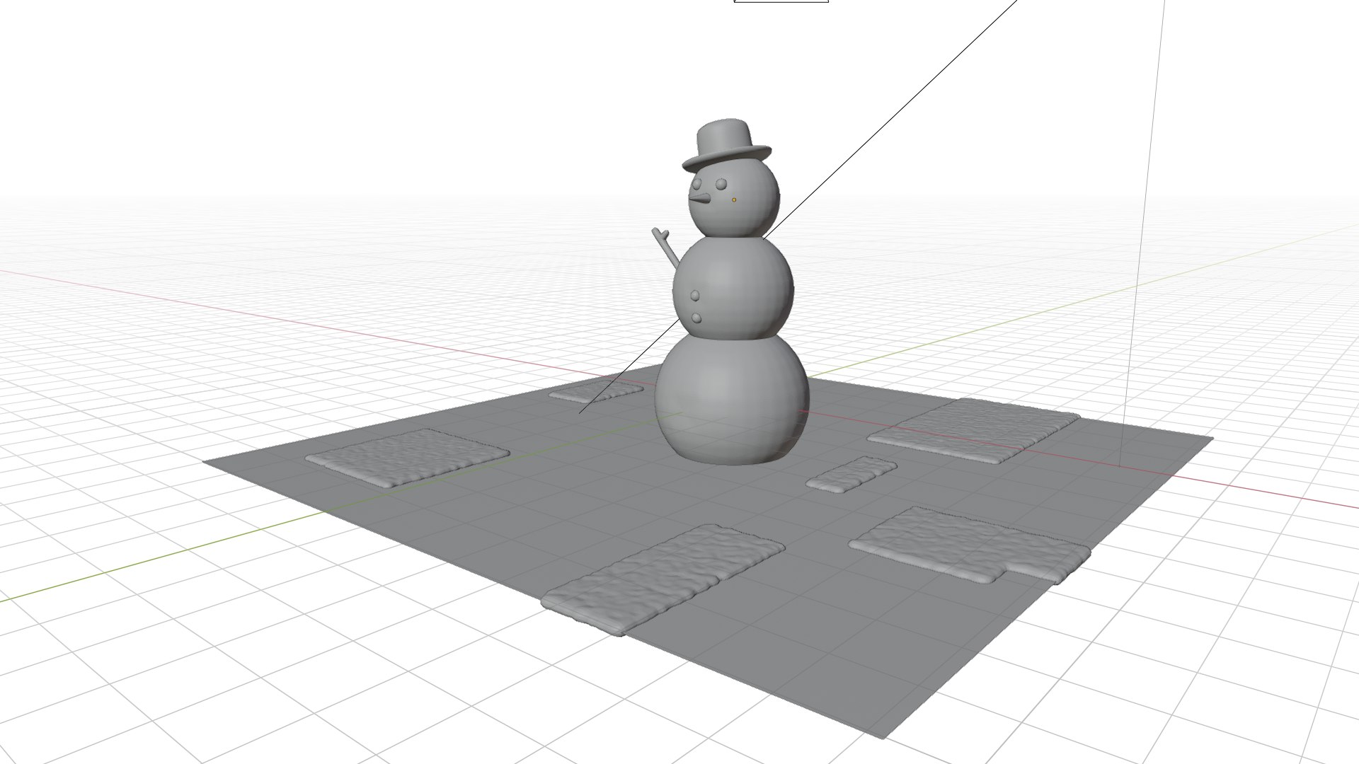 3D Simple Snowman model - TurboSquid 1852645