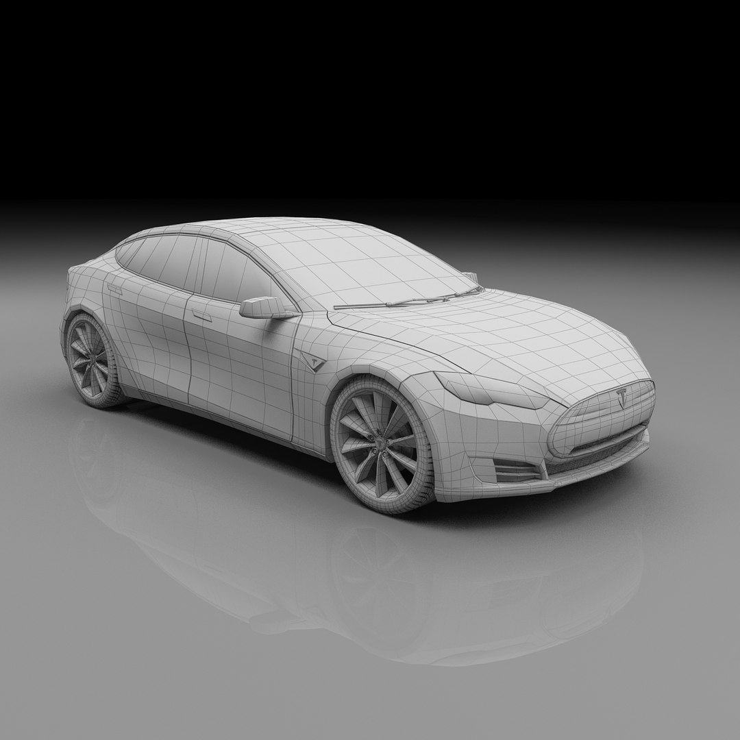 Tesla S Car 3d 3ds