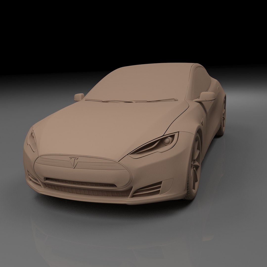 Tesla S Car 3d 3ds