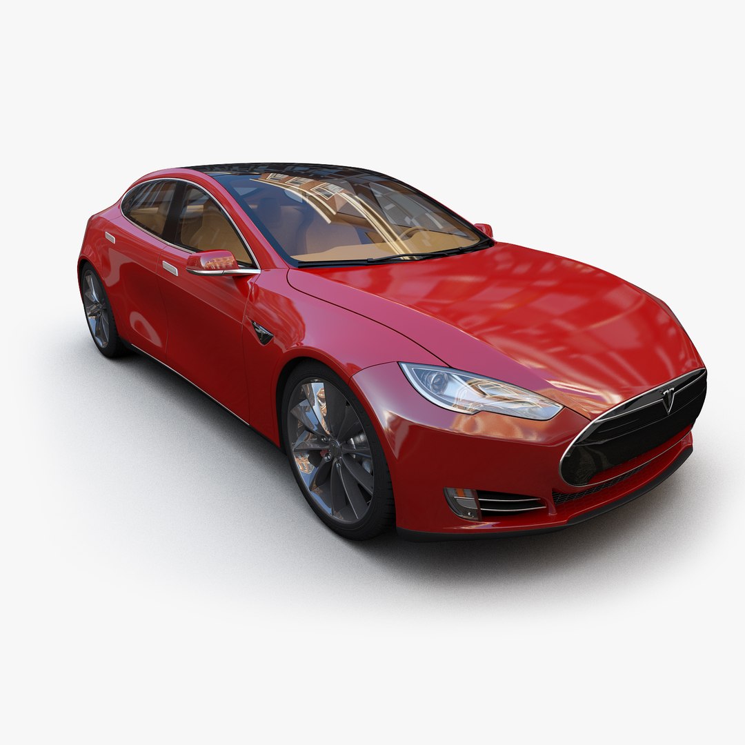 tesla s car 3d 3ds