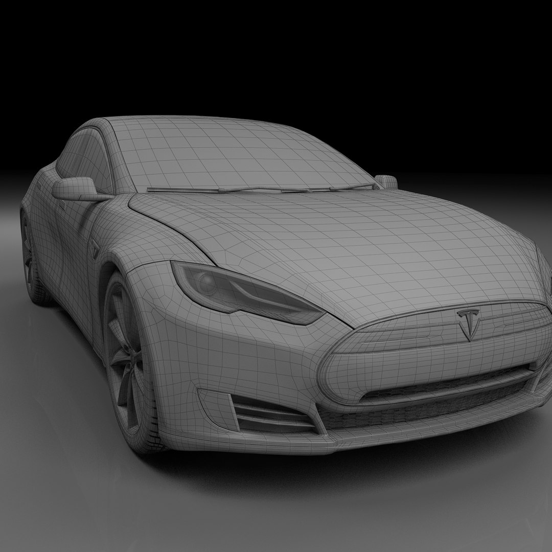 Tesla S Car 3d 3ds
