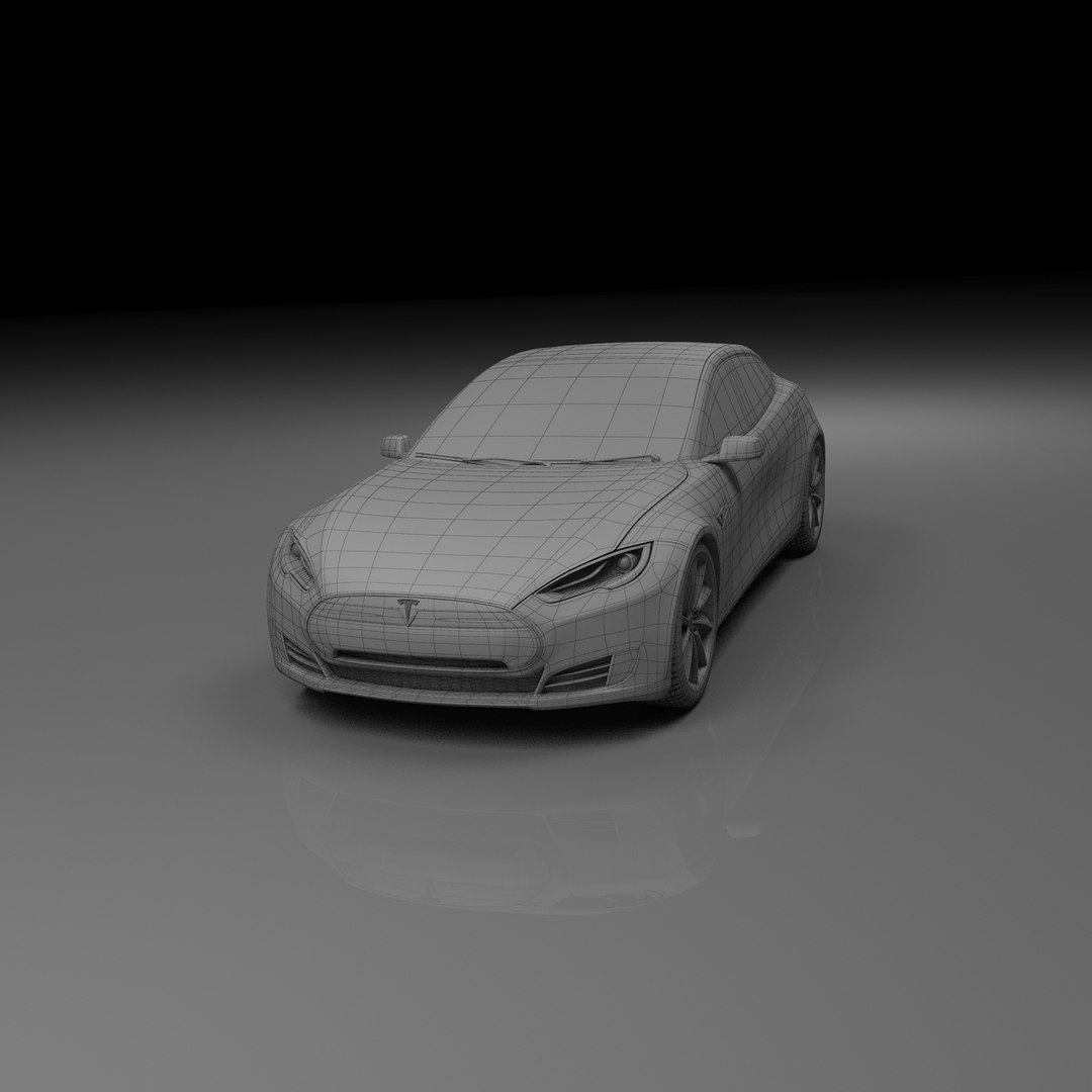 Tesla S Car 3d 3ds