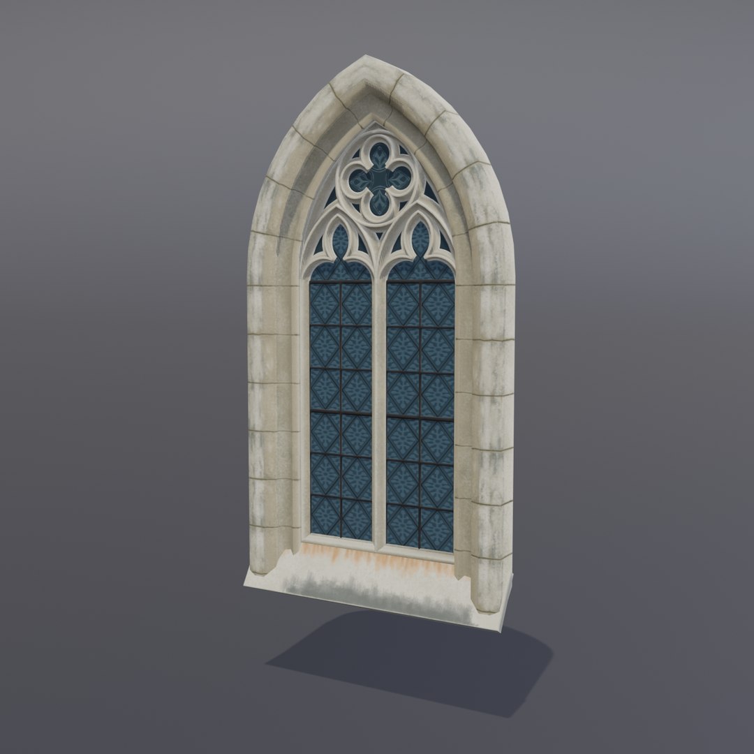 3D Gothic Window Model - TurboSquid 1589678