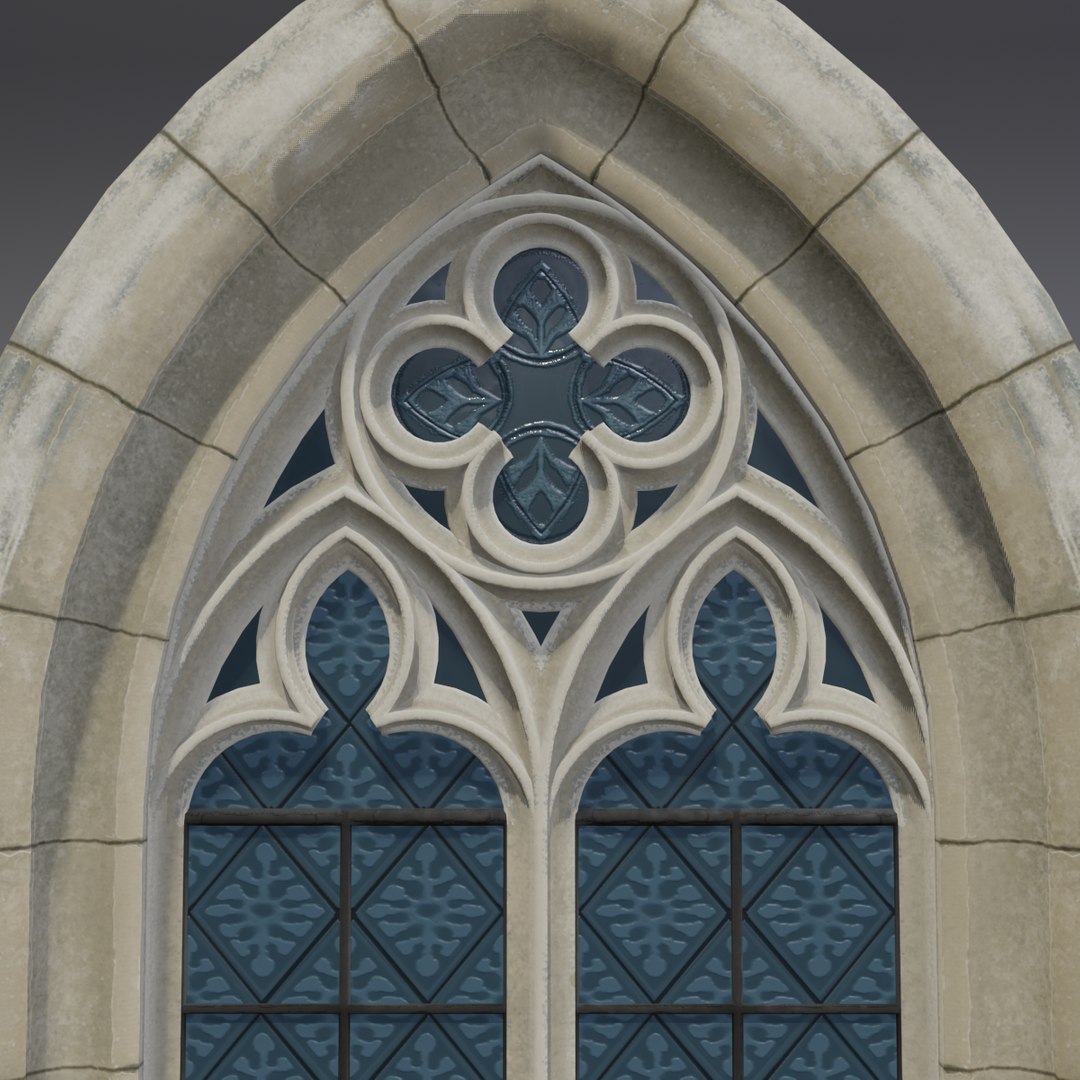 3D Gothic Window Model - TurboSquid 1589678
