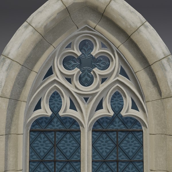 고딕 창 3D 모델 - TurboSquid 1589678