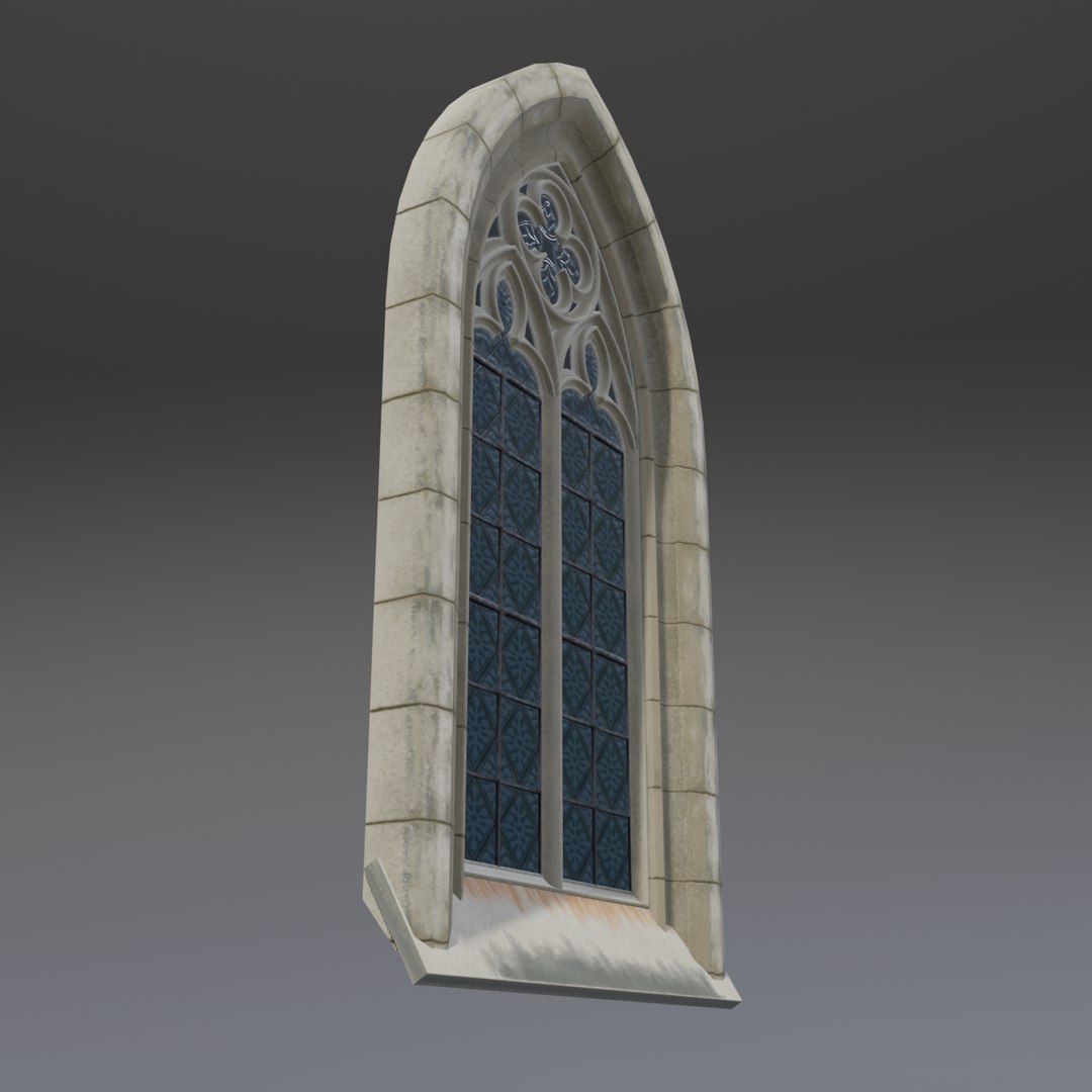 3D Gothic Window Model - TurboSquid 1589678