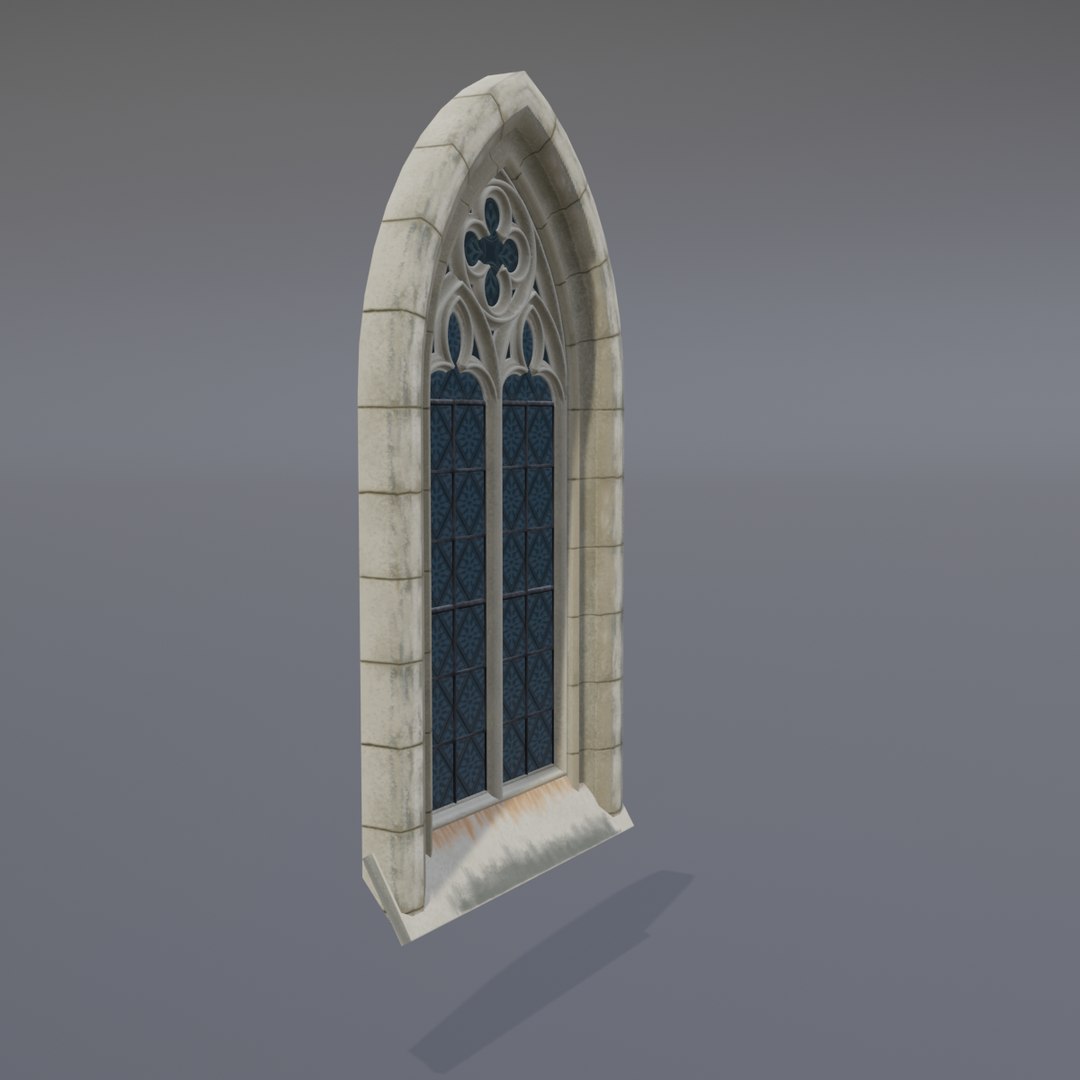 3D Gothic Window Model - TurboSquid 1589678