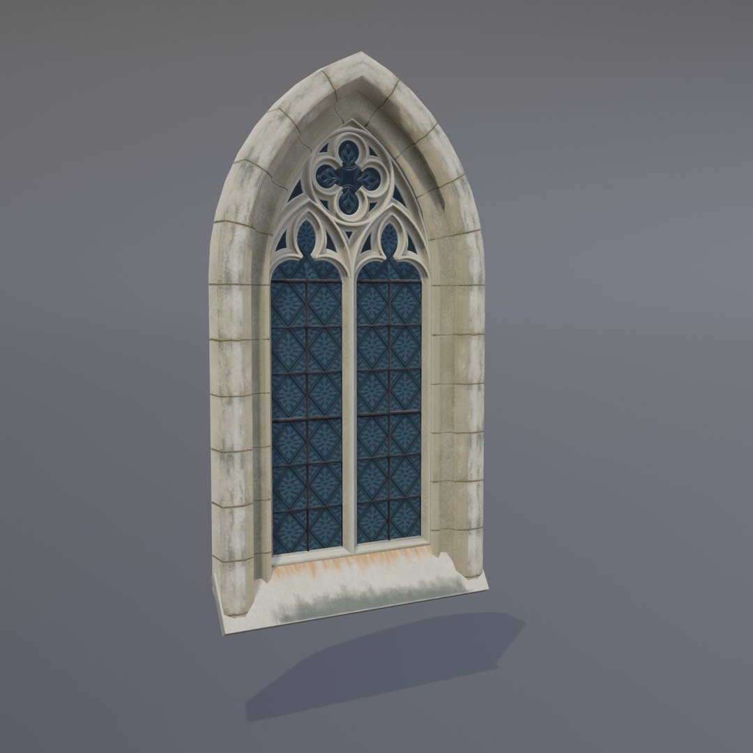 3D Gothic Window Model - TurboSquid 1589678