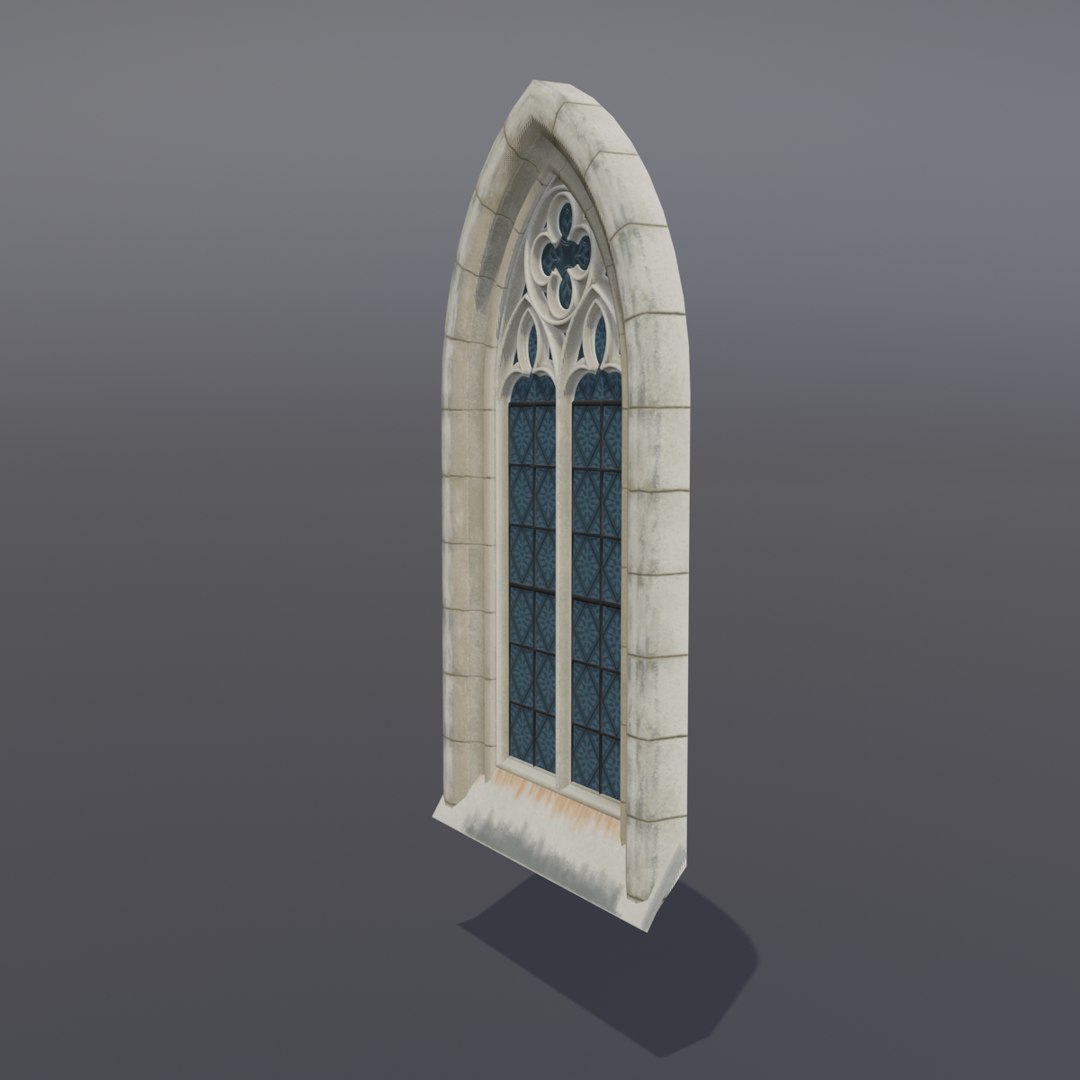 3D Gothic Window Model - TurboSquid 1589678