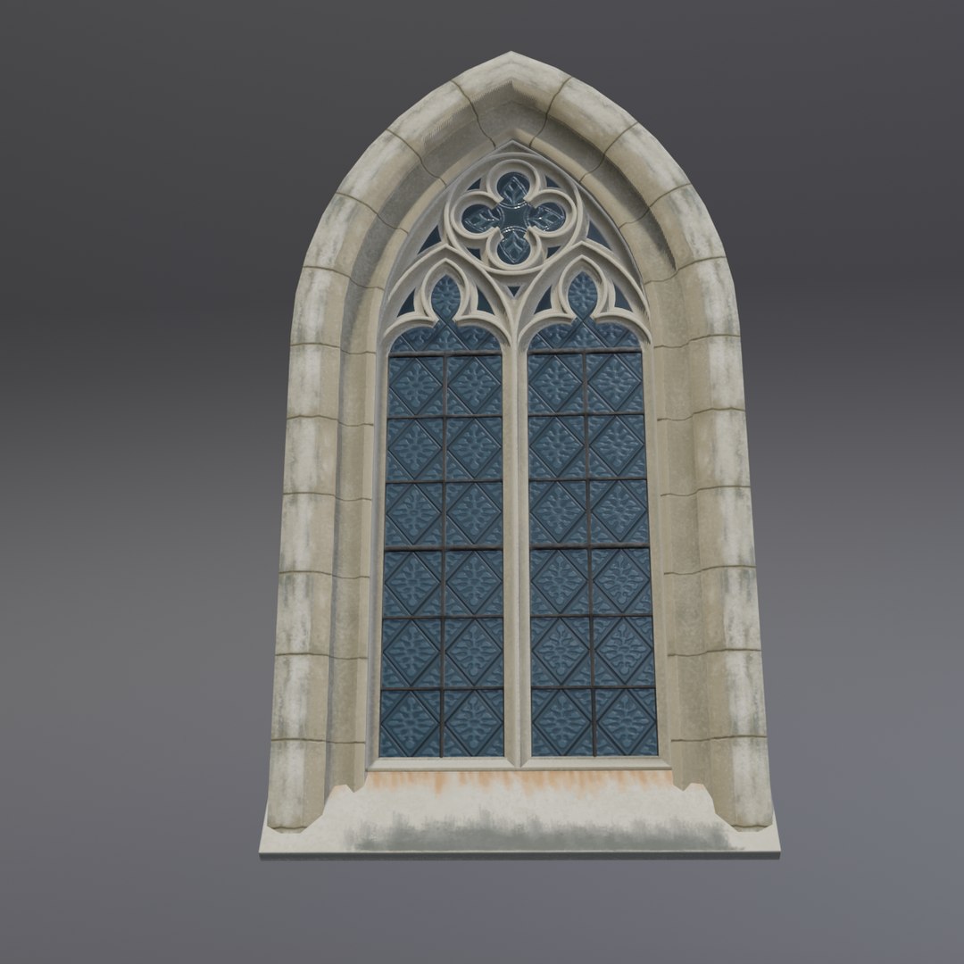3D Gothic Window Model - TurboSquid 1589678
