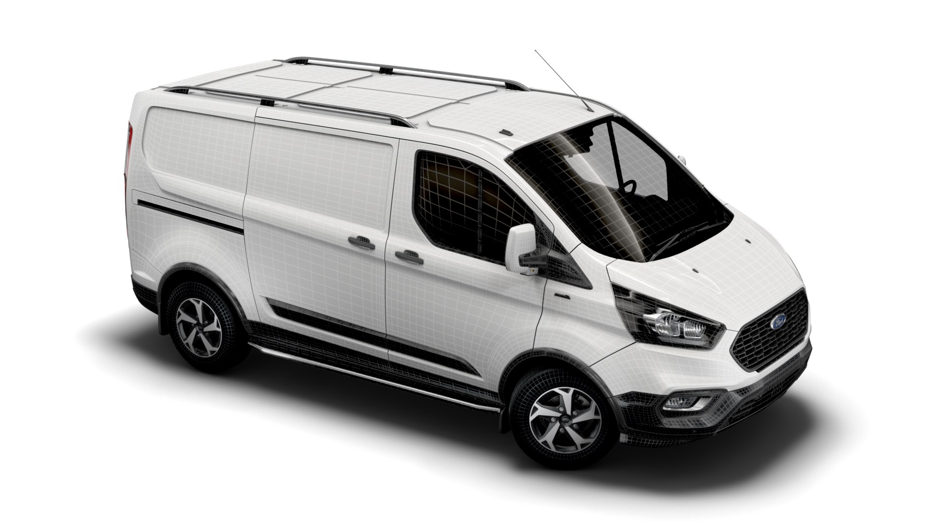 Transit Custom Van L1h1 3D Model - TurboSquid 1705766
