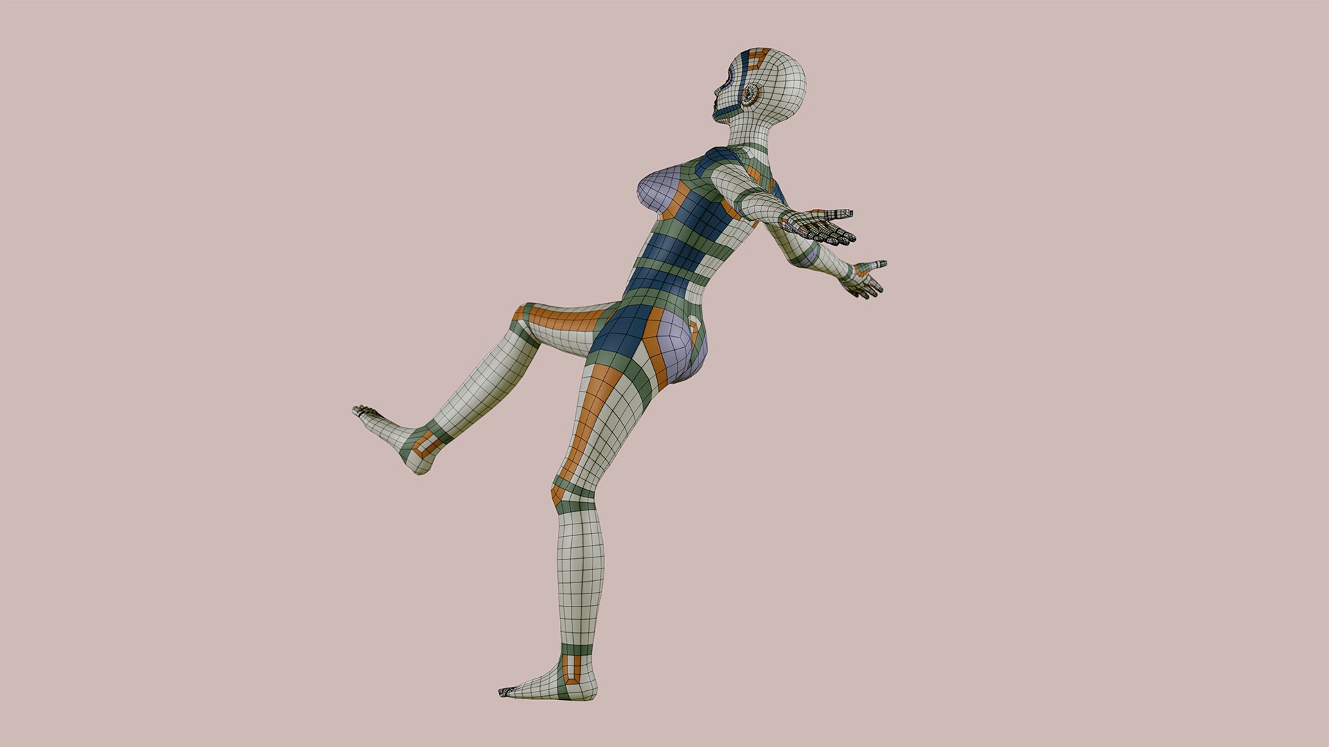 Female Body Base Mesh Topology 3D Model - TurboSquid 2191874