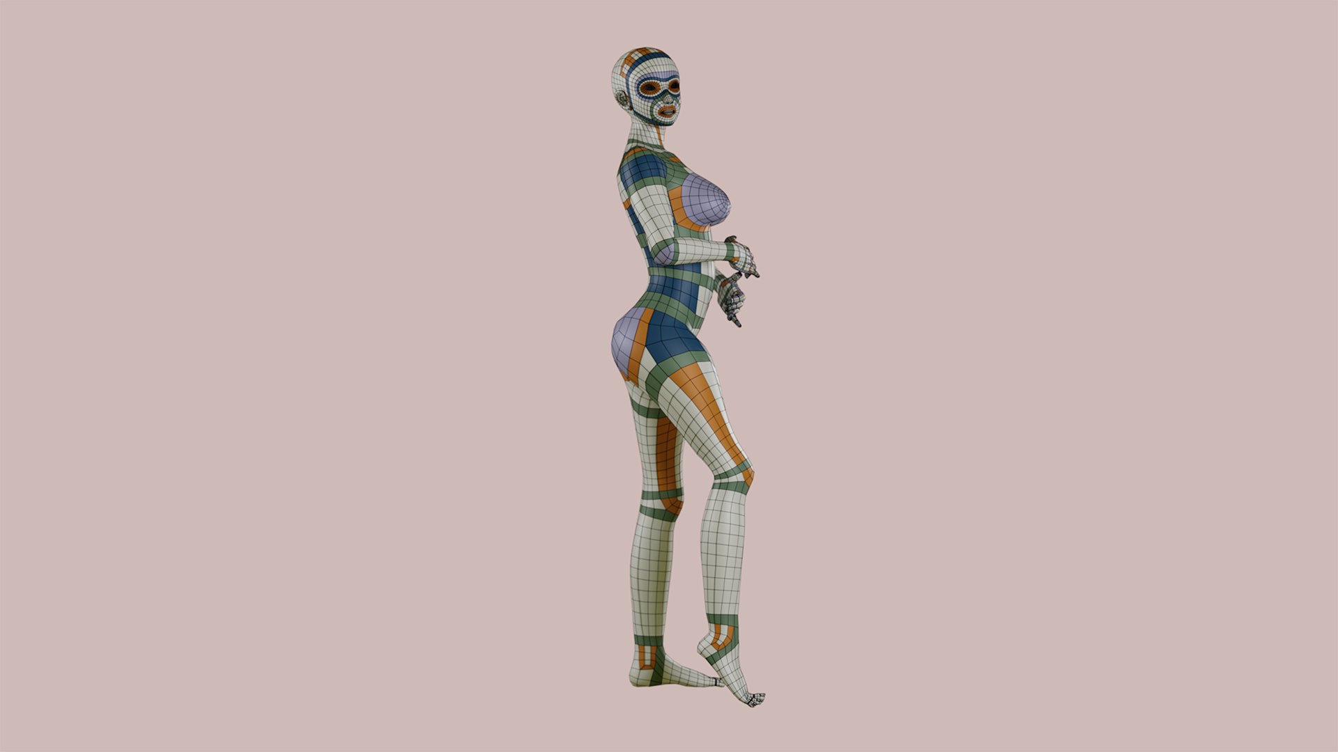 Female Body Base Mesh Topology 3D Model - TurboSquid 2191874