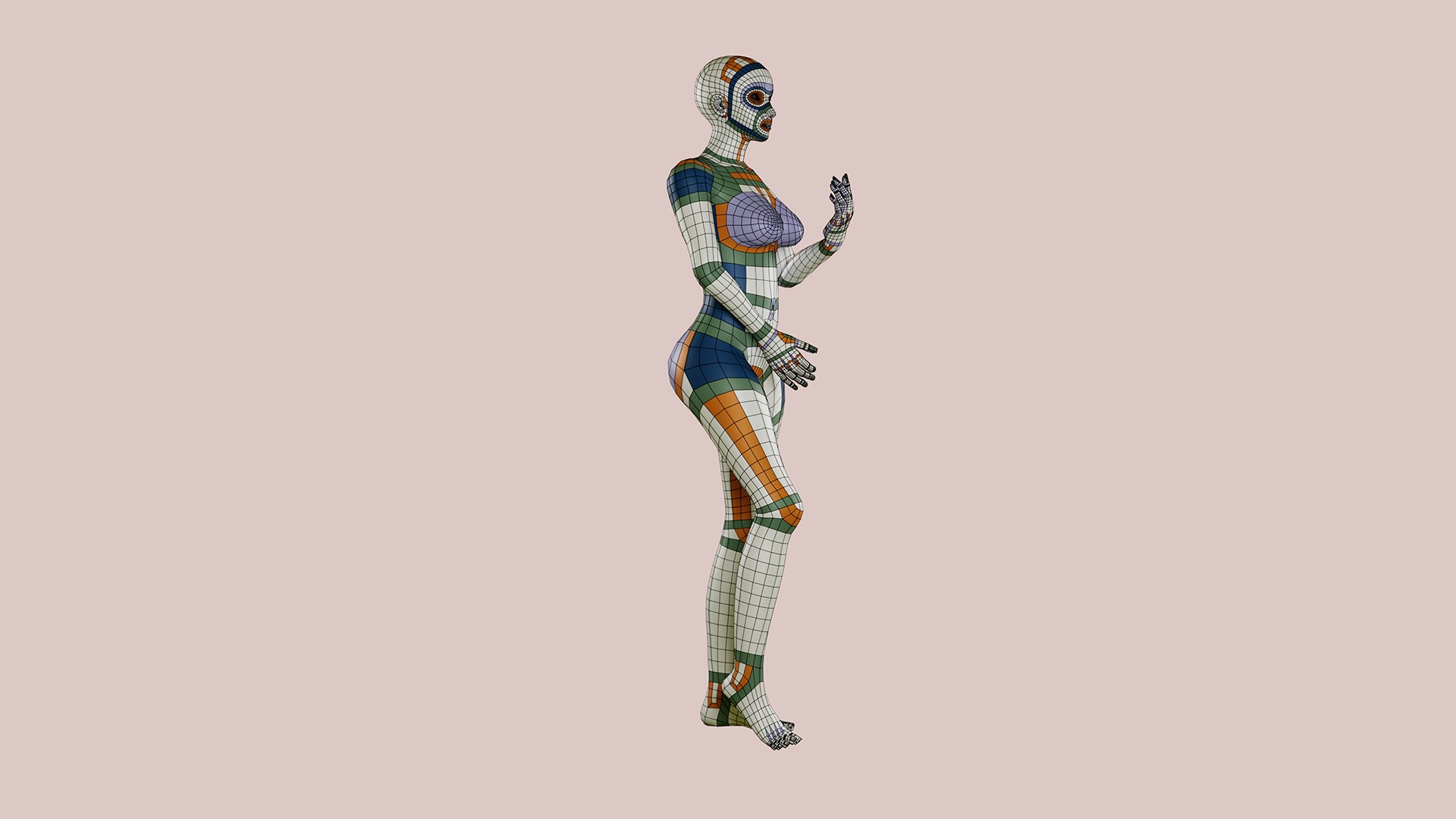 Female Body Base Mesh Topology 3D Model - TurboSquid 2191874
