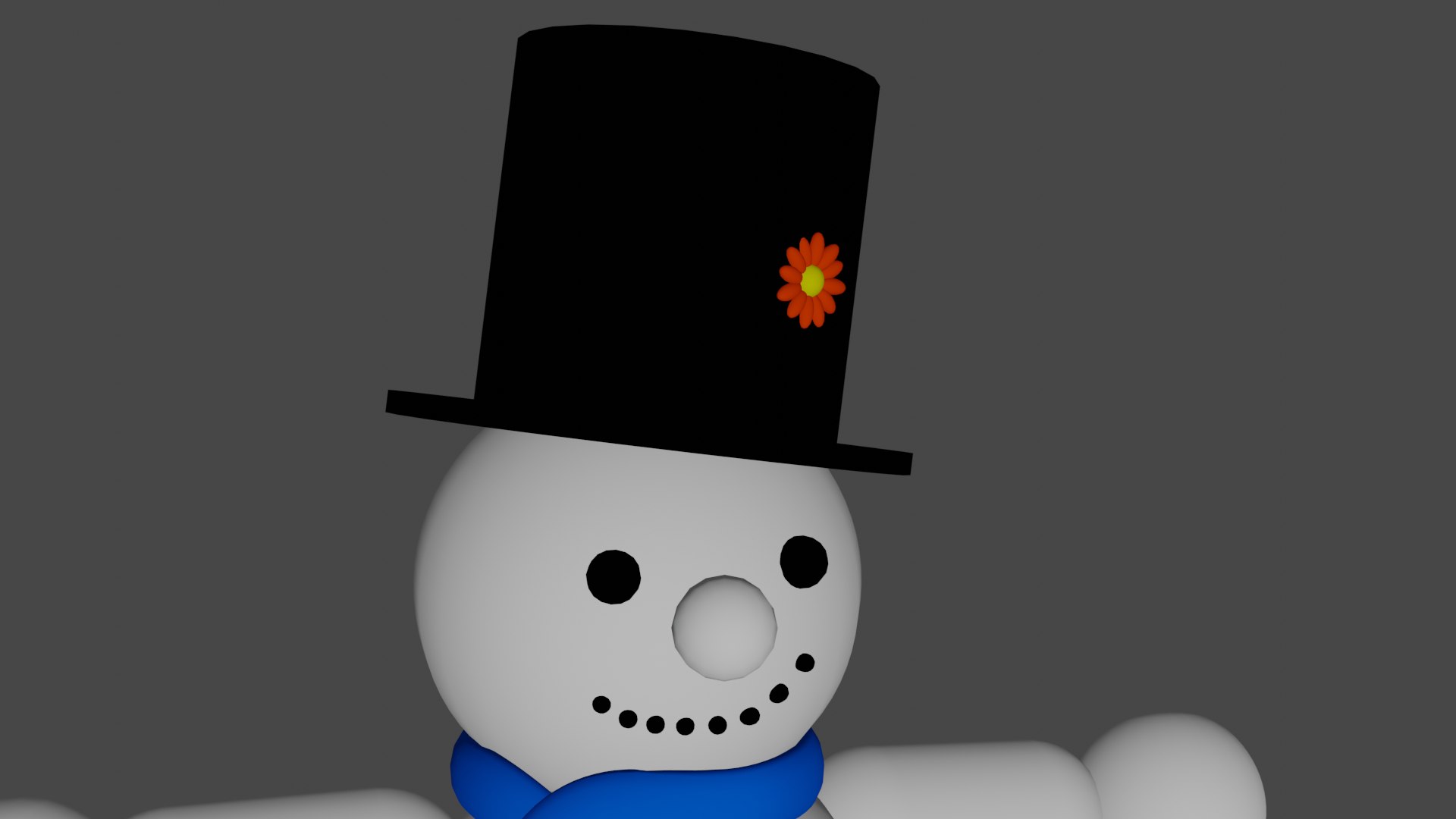 3D Model Snowman Winter - TurboSquid 1646480